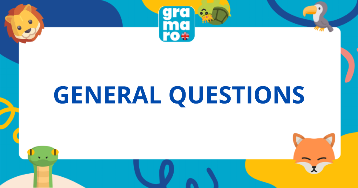 General questions – regels en voorbeelden