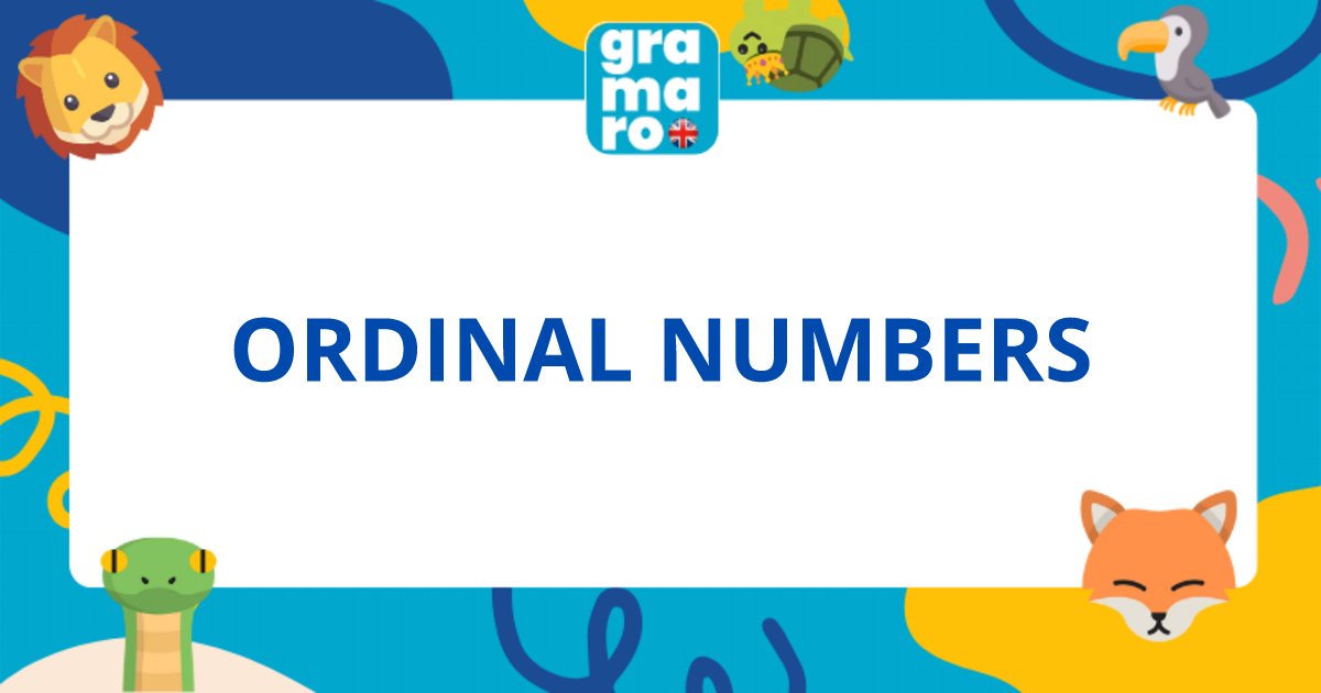 Ordinal numbers – Regeln und Beispiele
